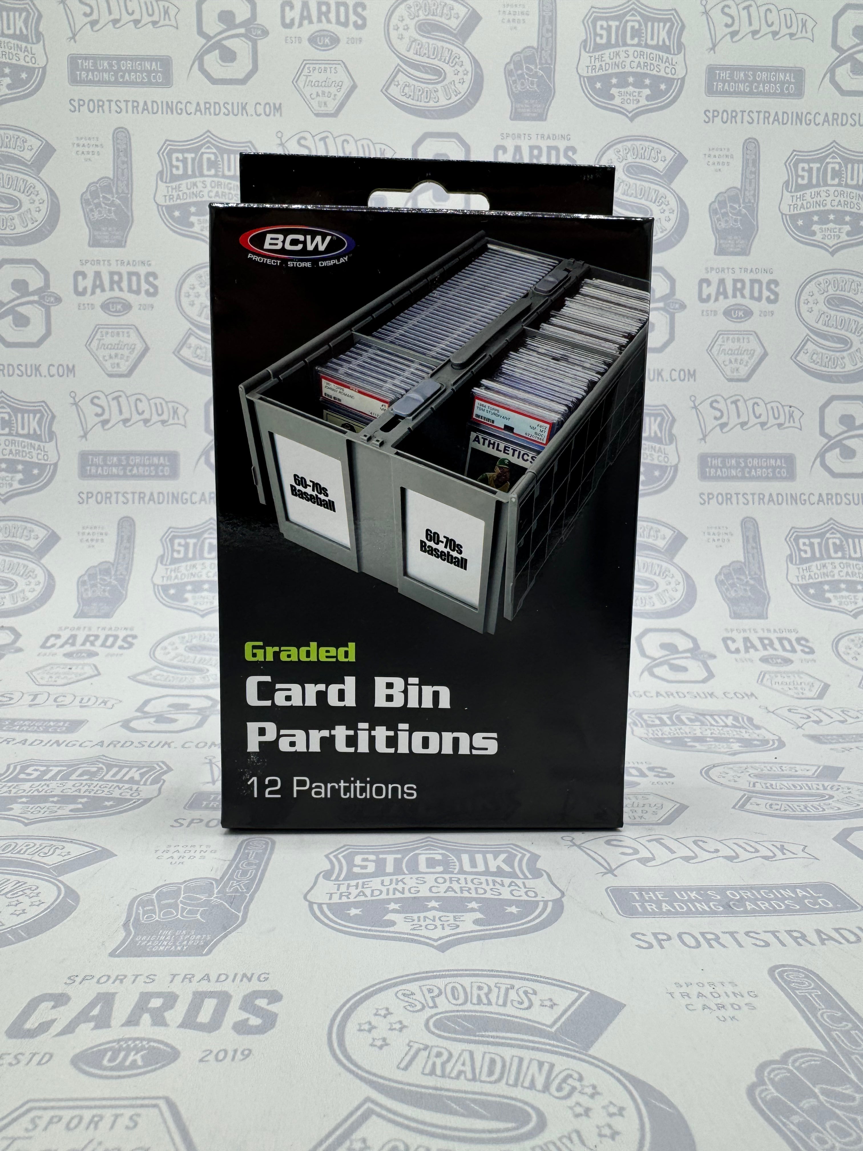 BCW Graded Card Bin Partition - Gray